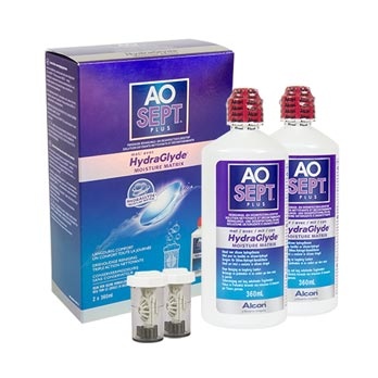 AO Sept Plus with HydraGlyde Value Pack (2 x 360mL, 1 x 90mL) available from Sweeteyes.co.nz